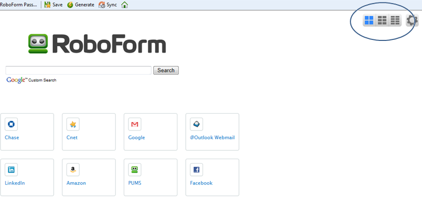RoboForm Tutorials - RoboForm Start Pagina